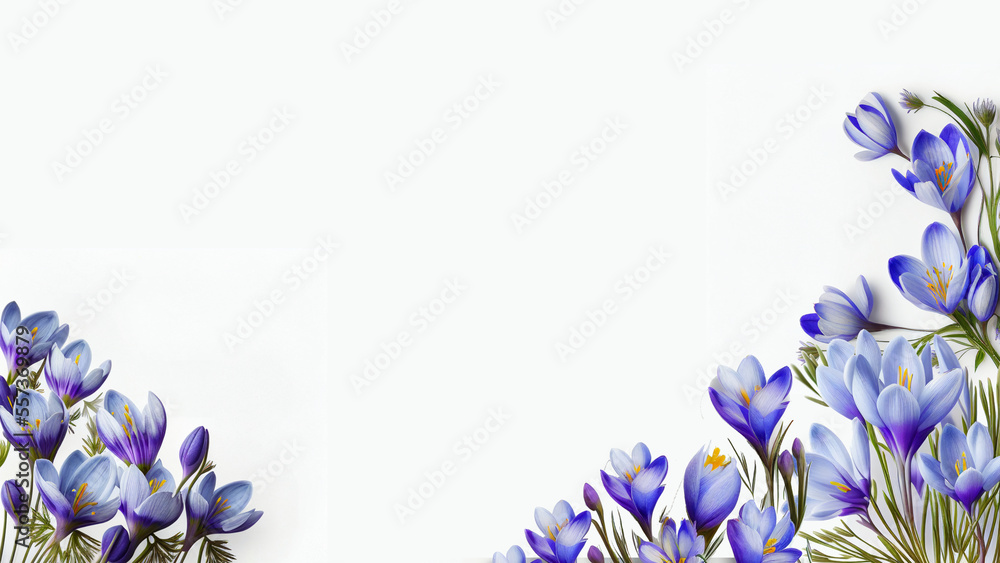 Beautiful spring flowers, crocus, background/wallpaper/invitations ...