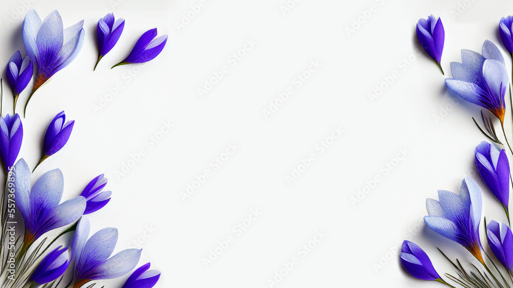 Beautiful spring flowers, crocus, background/wallpaper/invitations ...
