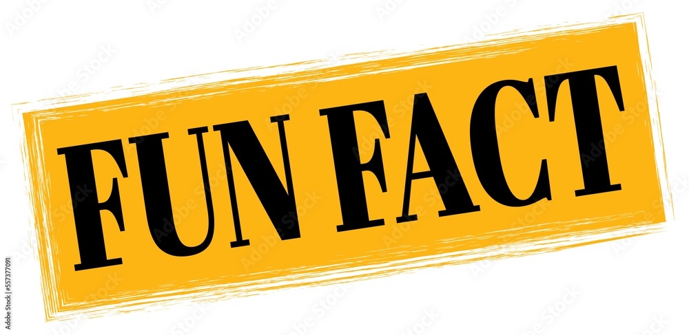 FUN FACT text written on orange-black stamp sign. Stock Illustration ...