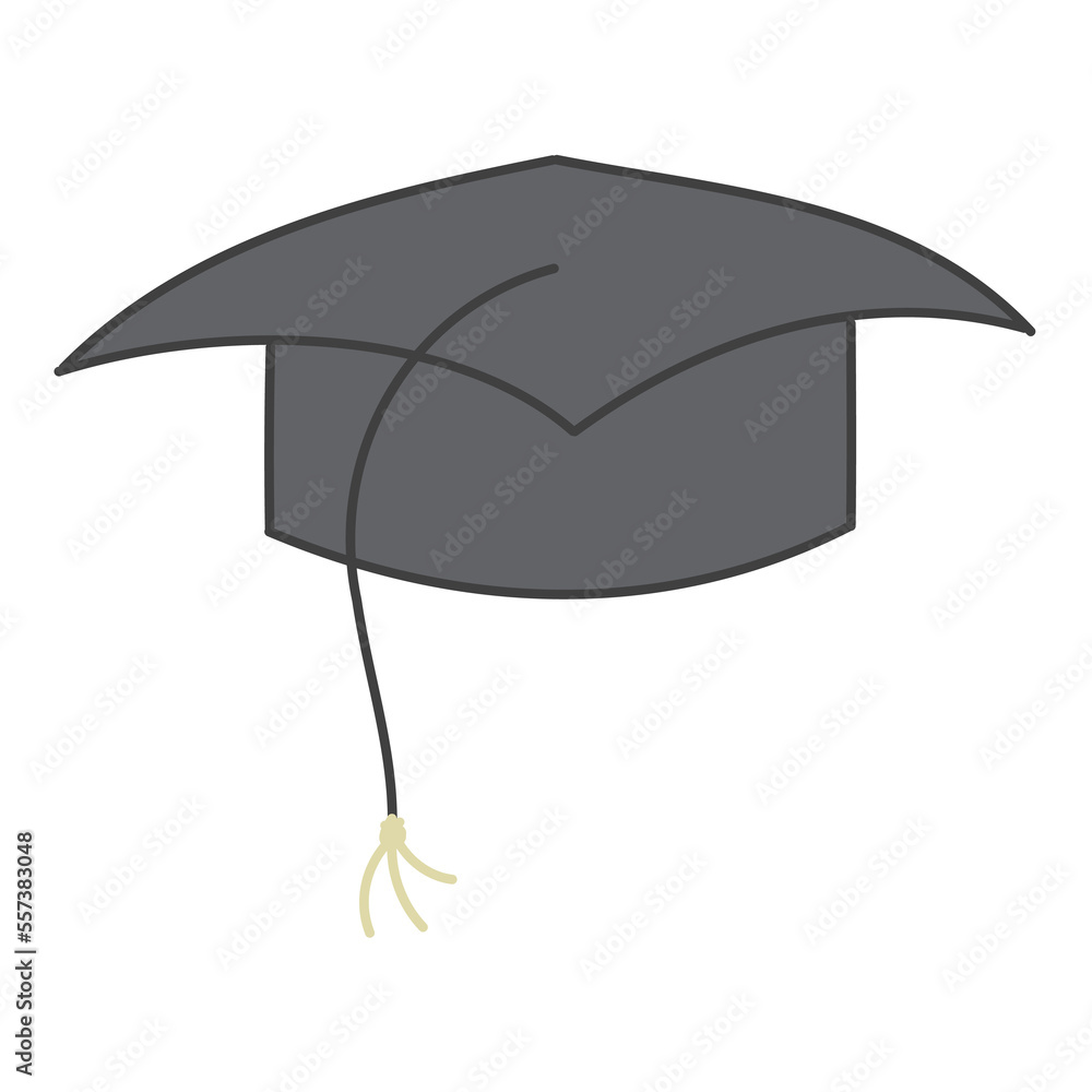 Aesthetic Graduation hat Bullet Journal Back To School Stock ...