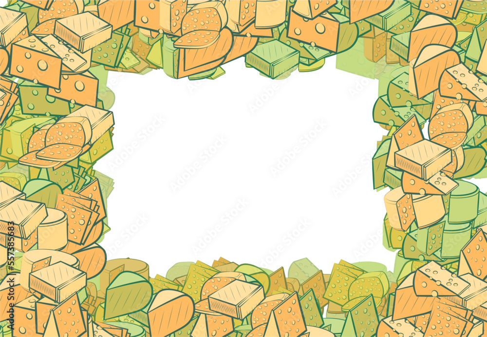 Background pattern abstract design texture. Cheeses. Border frame ...