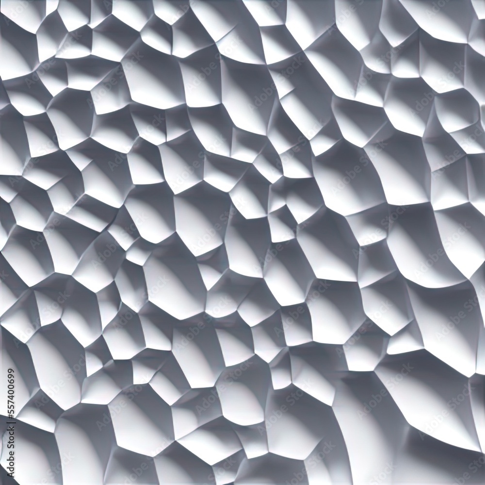 Parametric style white 3d shape background - generative ai Stock ...