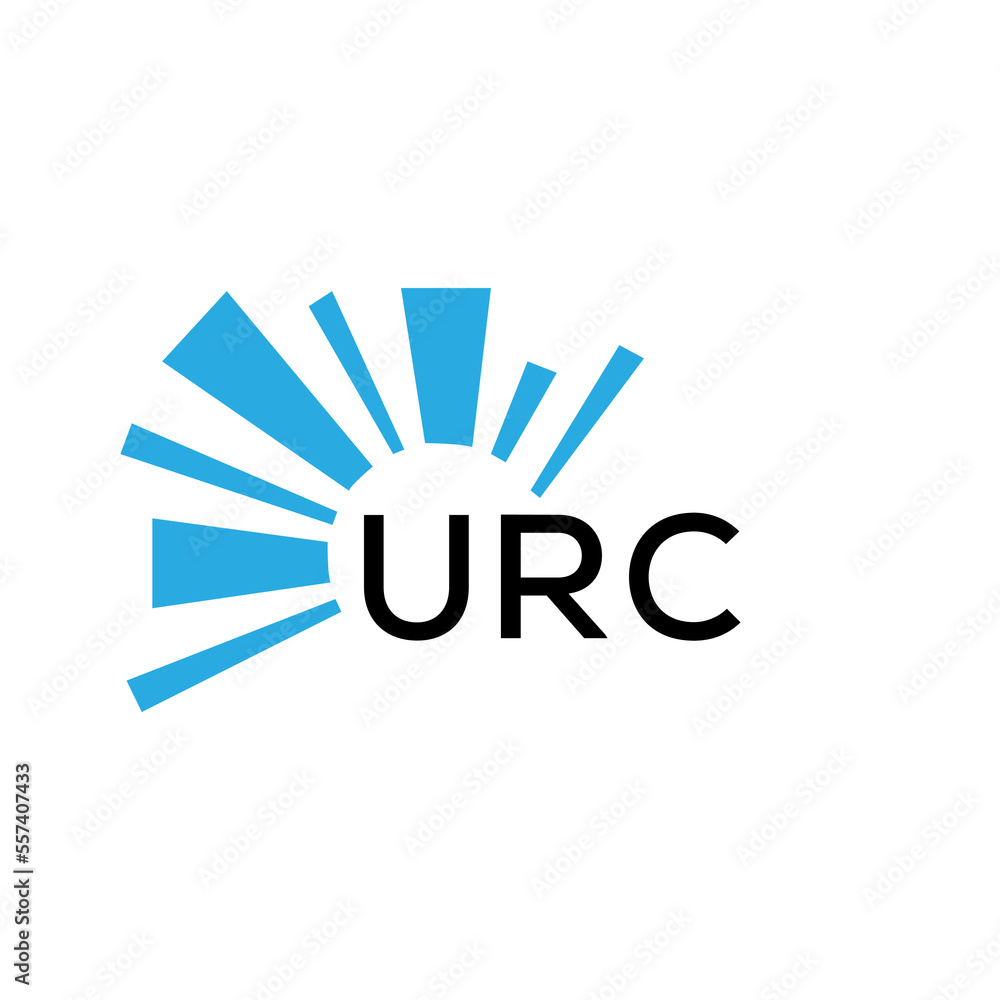 Vecteur Stock URC letter logo. URC blue image on white background and ...