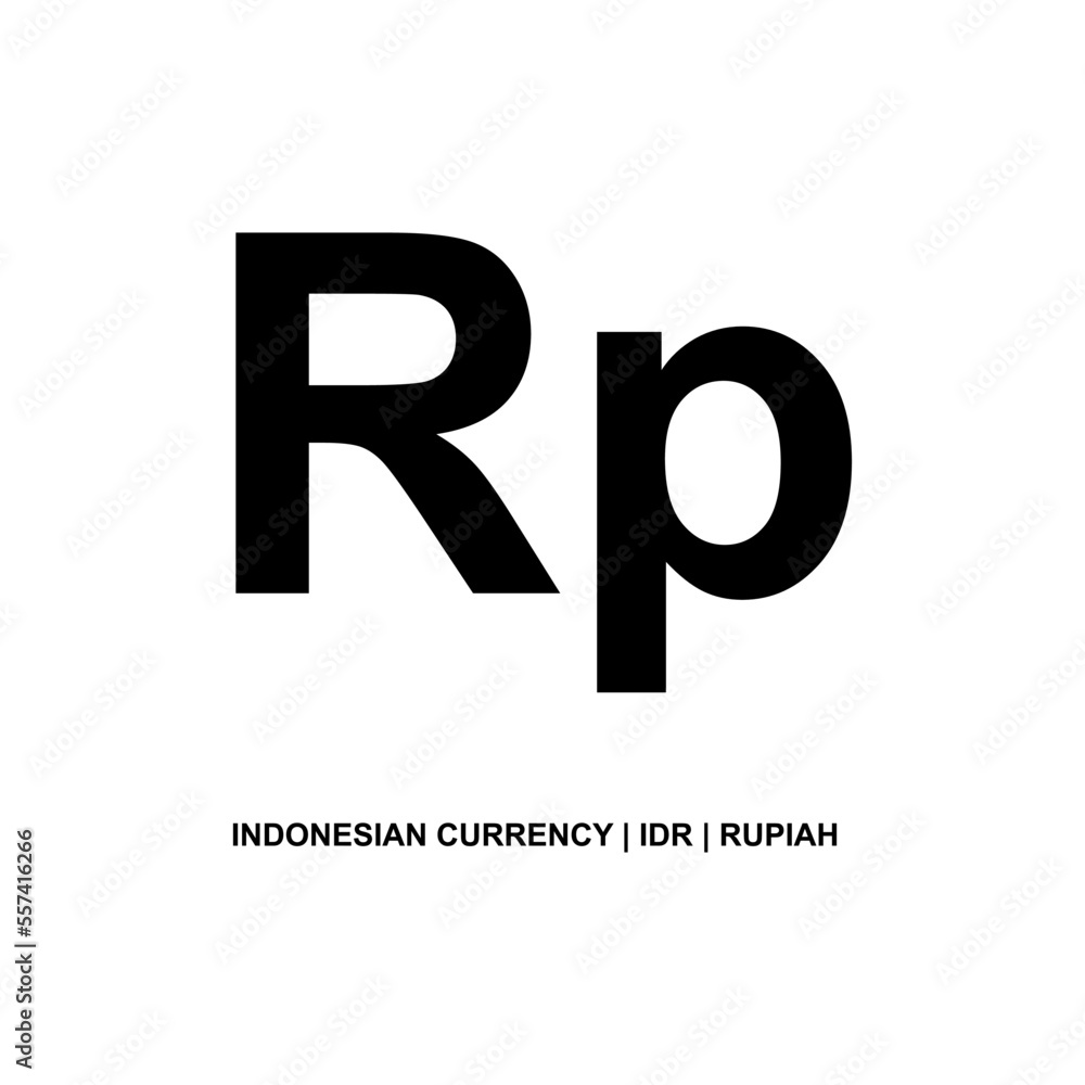 Indonesia Currency Symbol, Rupiah Icon, IDR Sign. Vector Illustration ...