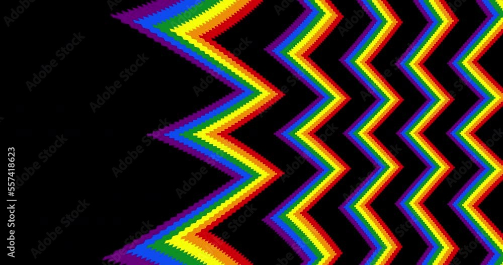Retro Wave rainbow amination, loop background. Seamless pattern loop ...