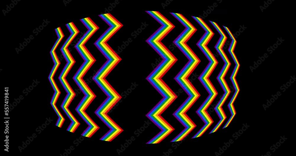Retro Wave rainbow amination, loop background. Seamless pattern loop ...