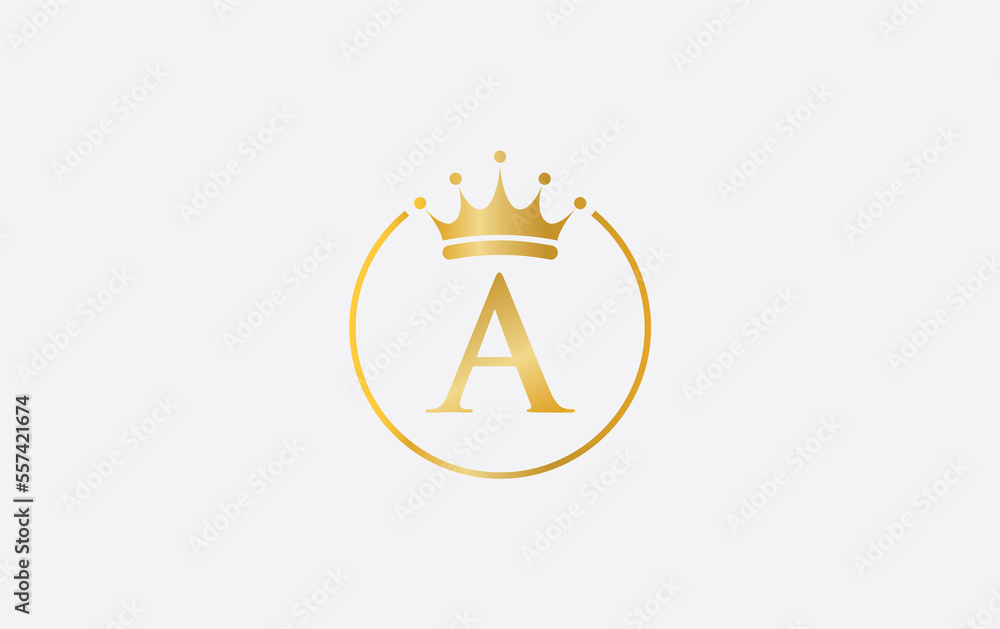 Royal vintage crown icon and golden jewel king crown symbol. gold crown ...