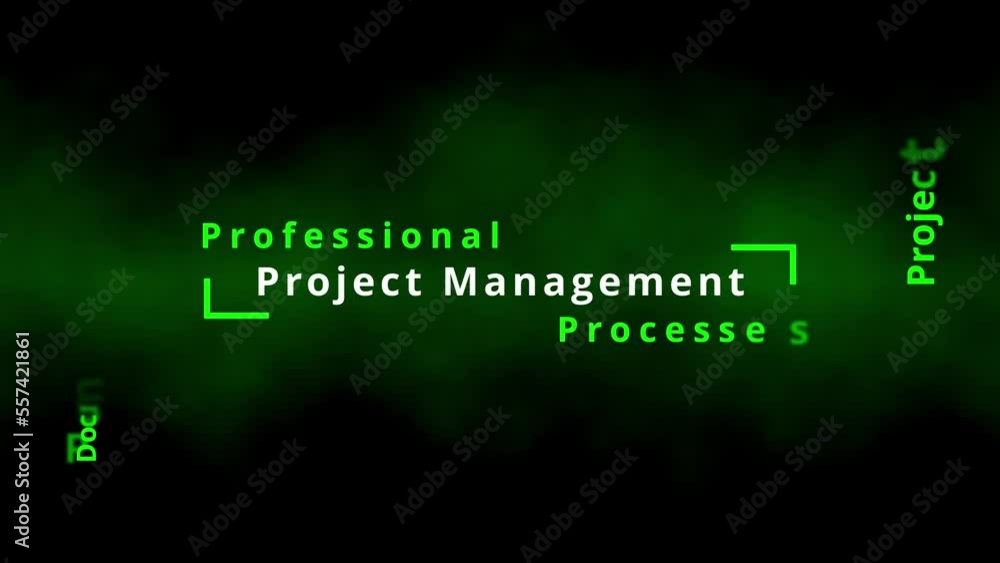 Professional Project management word cloud and tag cloud with ...