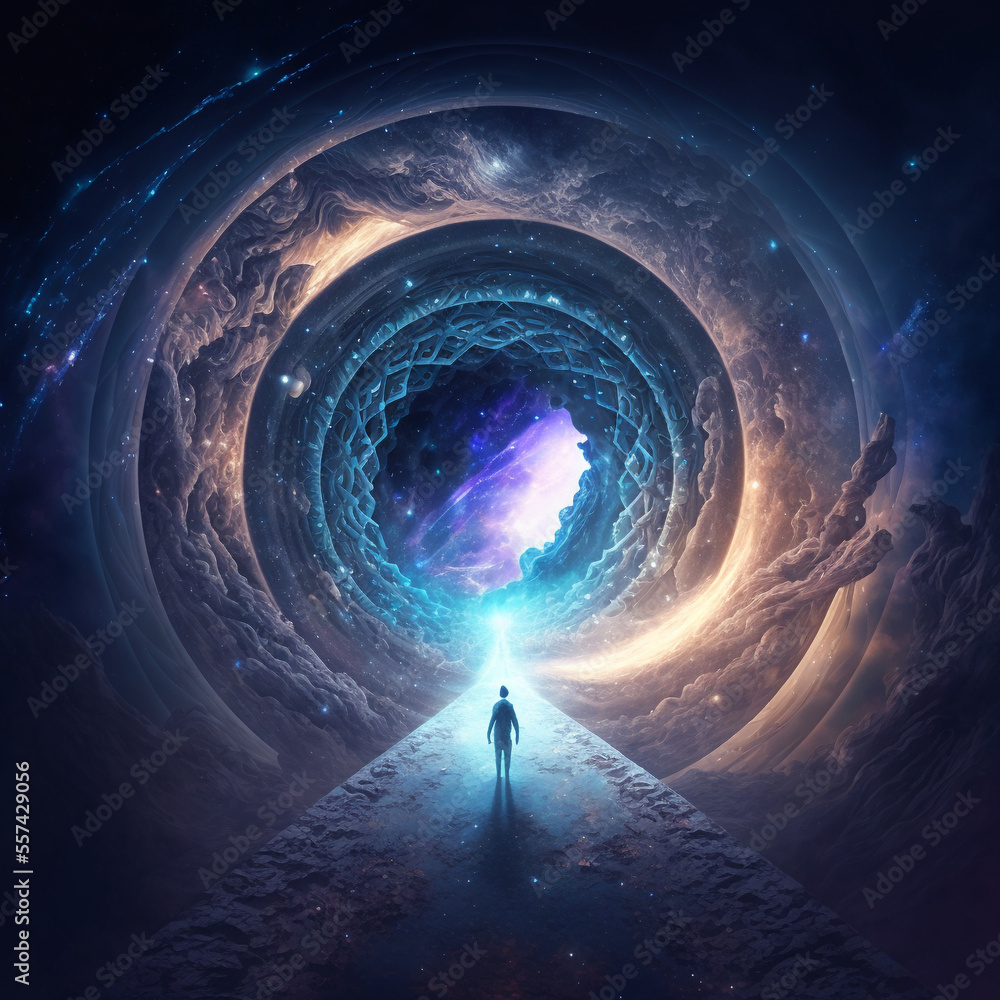 Ai generated art of space, galaxy, other dimension, surrealism, astral ...