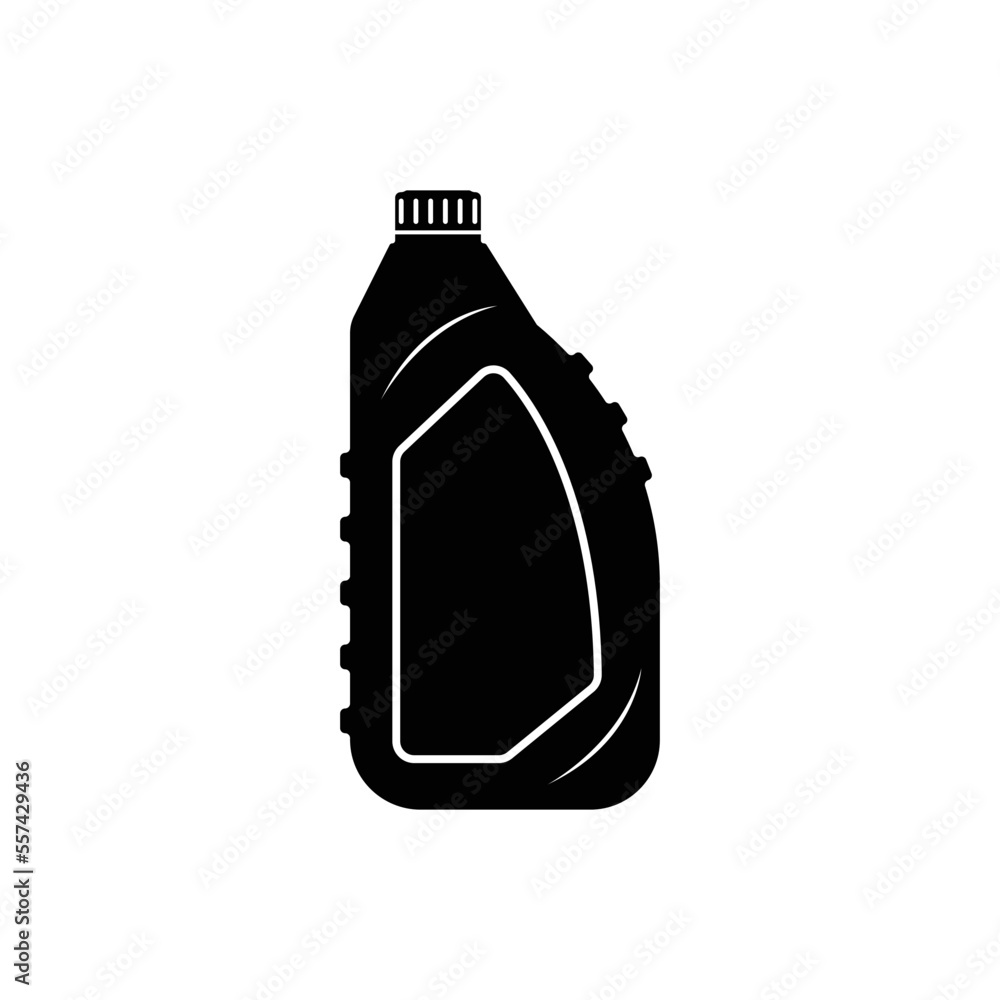 lube oil bottle vector icon illustration on white background Stock ...