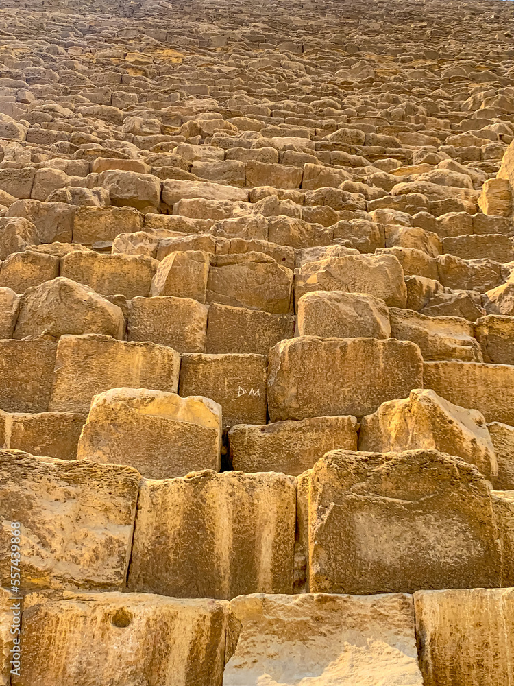 Egypt. Cairo - Giza. General view of pyramids from the Giza Plateau ...