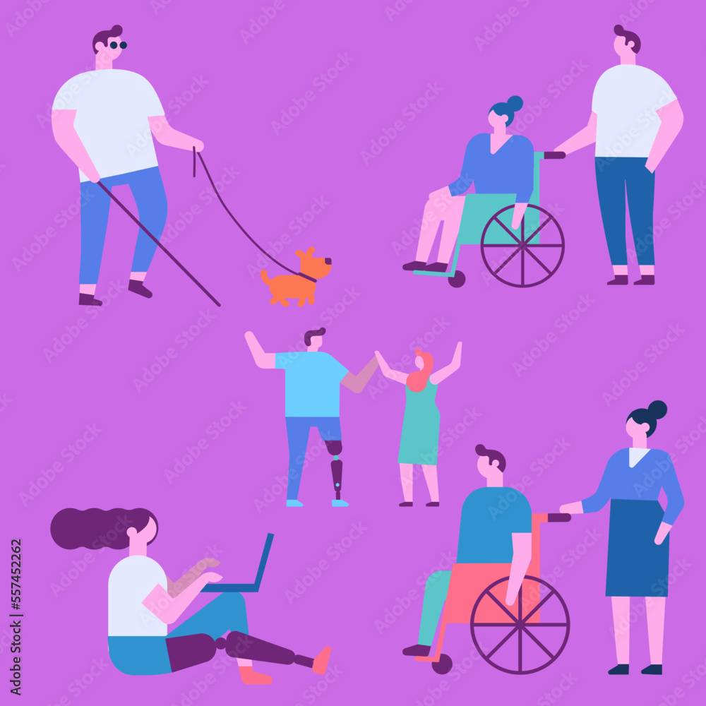 international day of persons with disabilities vector file collections ...