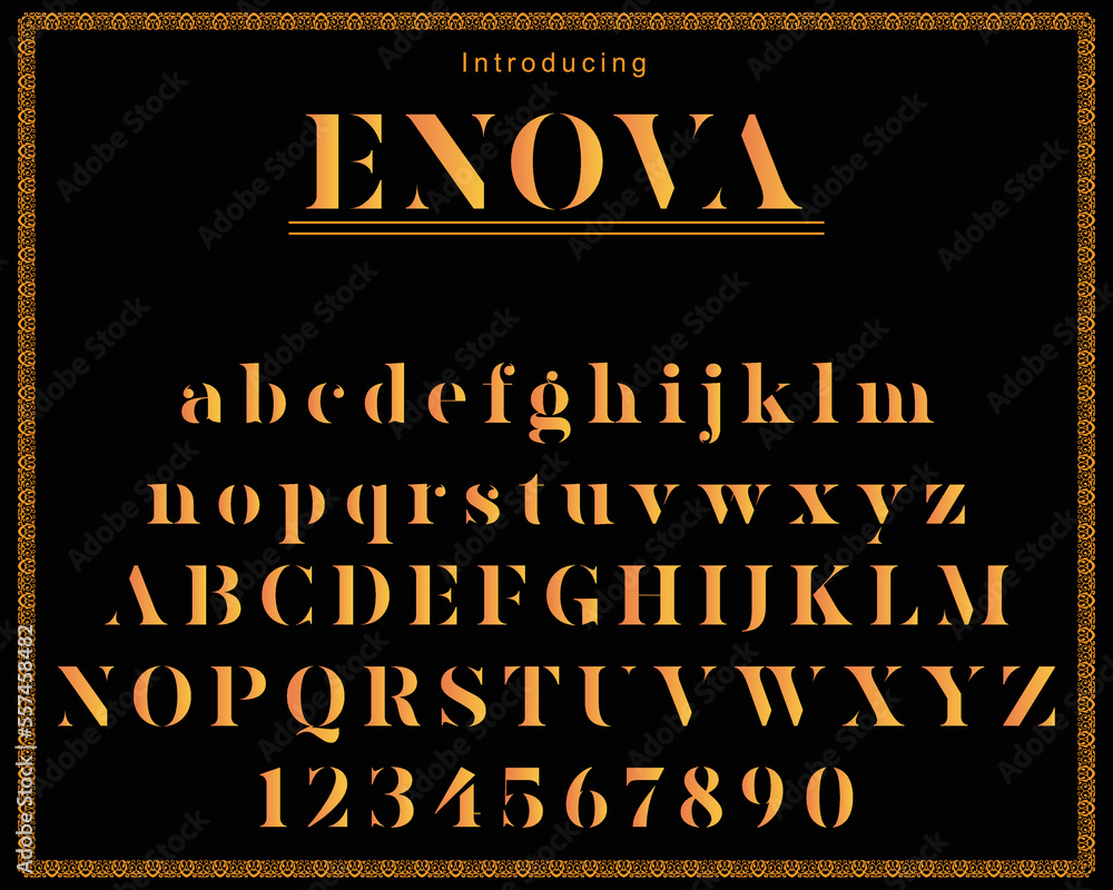 Abstract Fashion font alphabet. Minimal modern urban fonts for logo ...