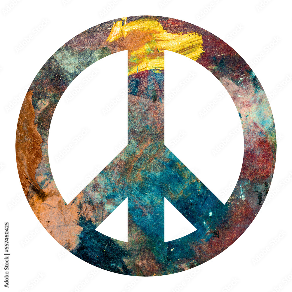 Clean and simple painted peace sign illustration, line art, clipart ...