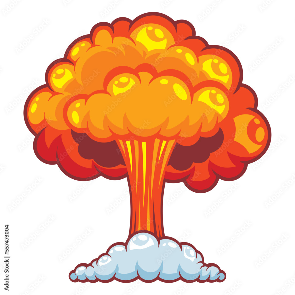 explosion nuclear bomb Stock Vector | Adobe Stock