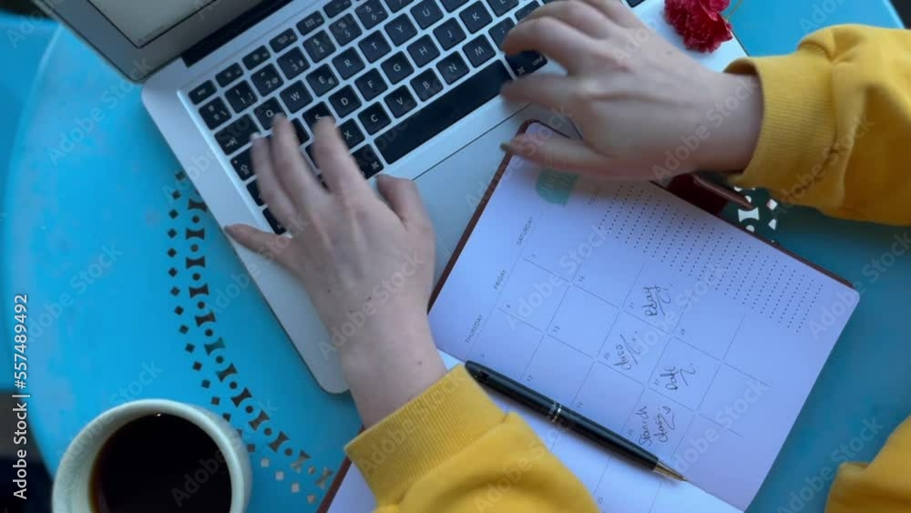 2023 Year Calendar With A Female Hand Pointing Important Dates In A 2023-year-calendar-with-a-female-hand-pointing-important-dates-in-a