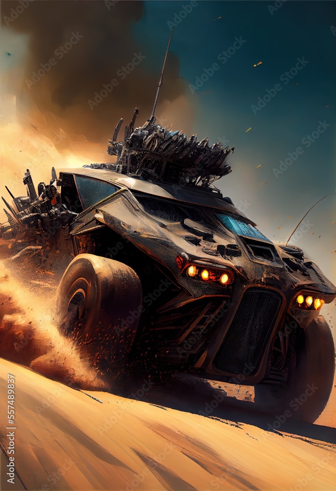 High octane fire, sand and fury! Stock Illustration | Adobe Stock