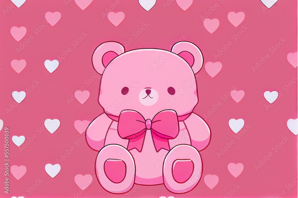 Cute and Cuddly Valentine Teddy Bear - Adorable stuffed teddy bear in ...