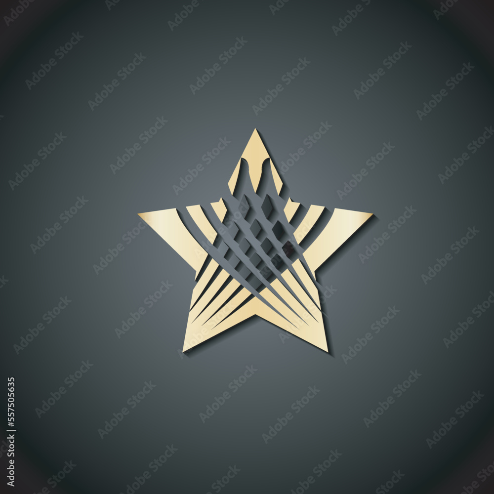 Luxury Gold Star logo designs template, Elegant Star logo designs, Fast ...