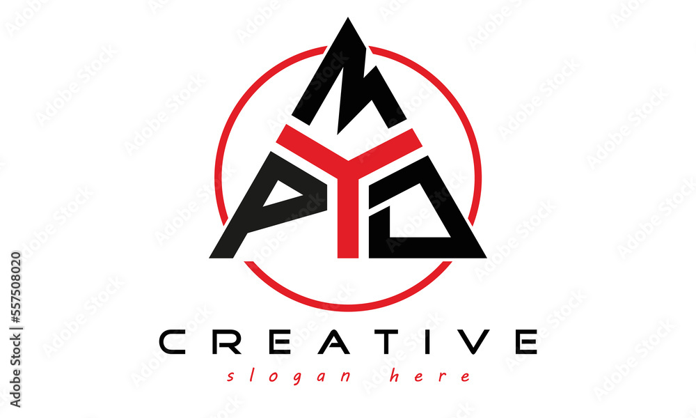PMD three letter creative triangle shape in circle logo design vector ... PMD three letter creative triangle shape in circle logo design vector ...