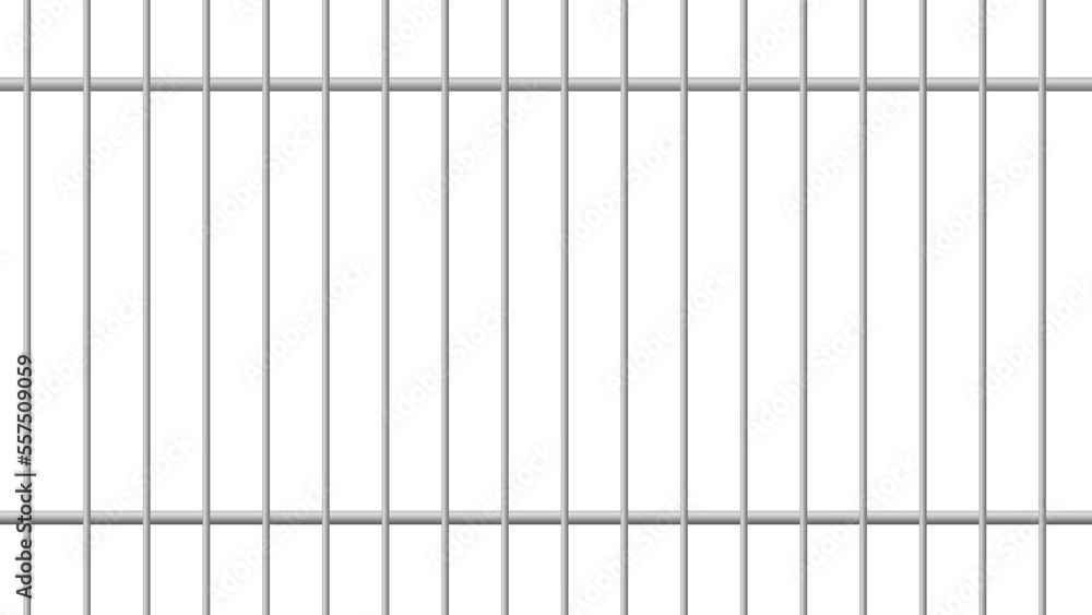 Realistic prison metal bars, Prison fence jail or jail silver on PNG ...