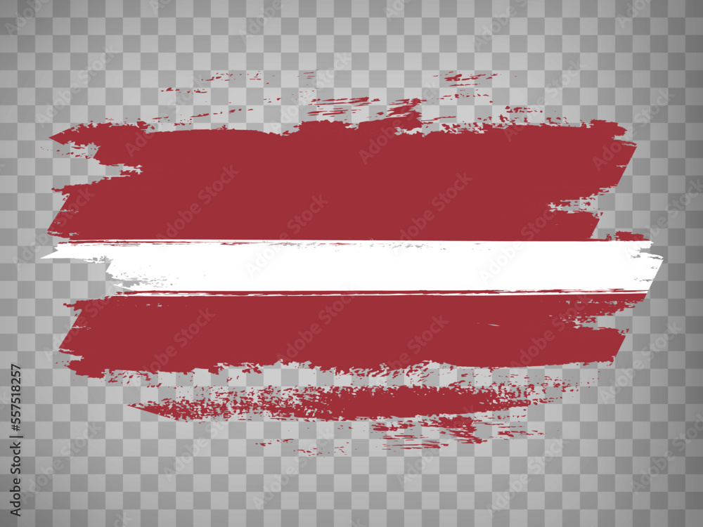 Flag Latvia brush stroke background. Flag of Republic of Latvia on ...