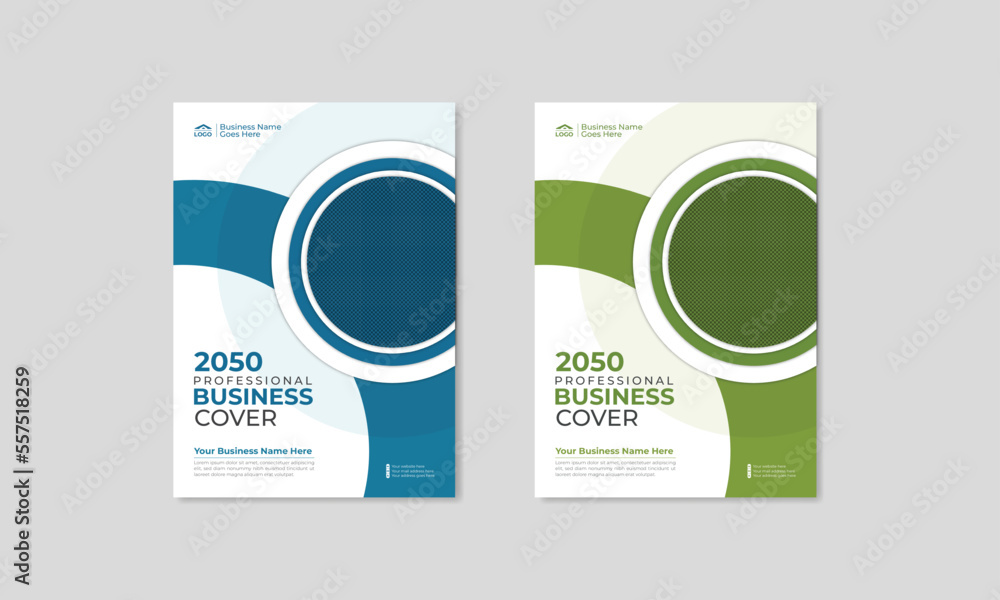 Annual report cover template or Professional cover page and company ...