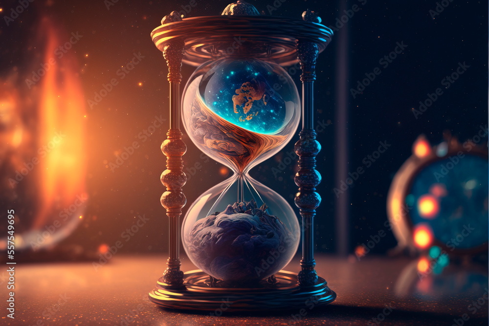 Time Concept. time, space, infinity Stock Illustration | Adobe Stock