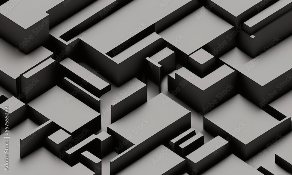 Tech background with geometric shapes textures 3D patterns. Stock ...