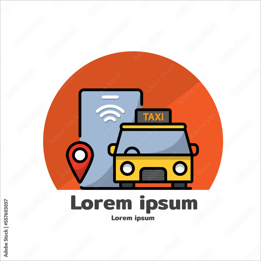 smart taxi icon go to location icon taxi symbols for icon app web logo ...