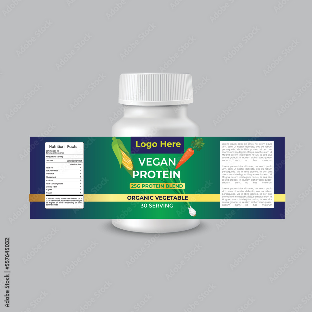 supplement label design .Protein label design,protein packaging design ...