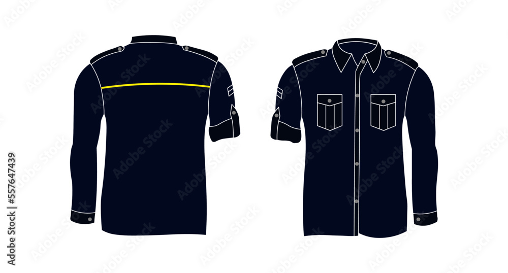 UNIFORM FORMAL OFFICE WEAR TEMPLATE Stock Vector | Adobe Stock