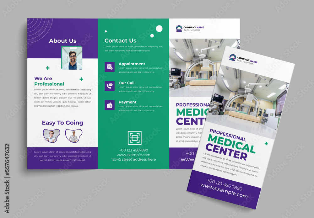 Medical Center Flyer Design Template Stock Template | Adobe Stock