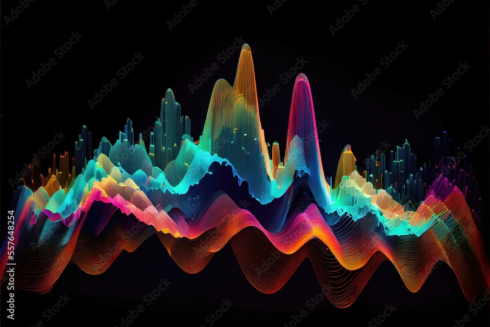 Colorful Sound Waves - Representing the sound and color spectrums, this ...