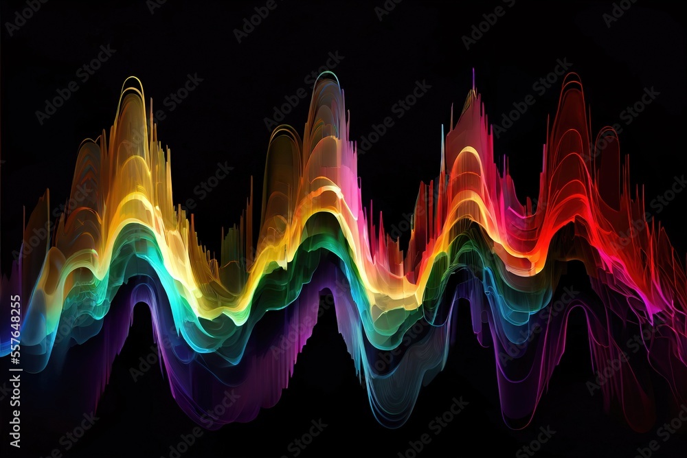 Colorful Sound Waves - Representing the sound and color spectrums, this ...