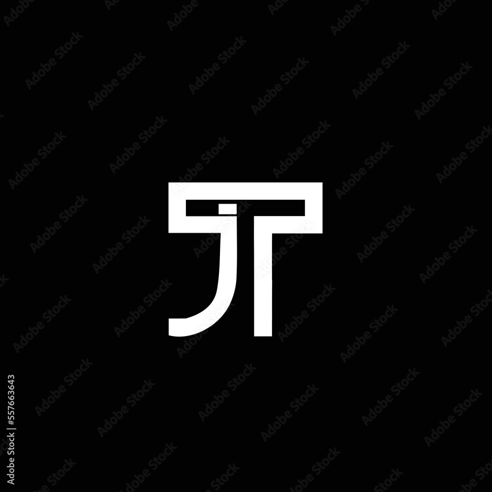 JT JT Logo Design, Creative Minimal Letter JT JT Monogram Stock Vector | Adobe Stock