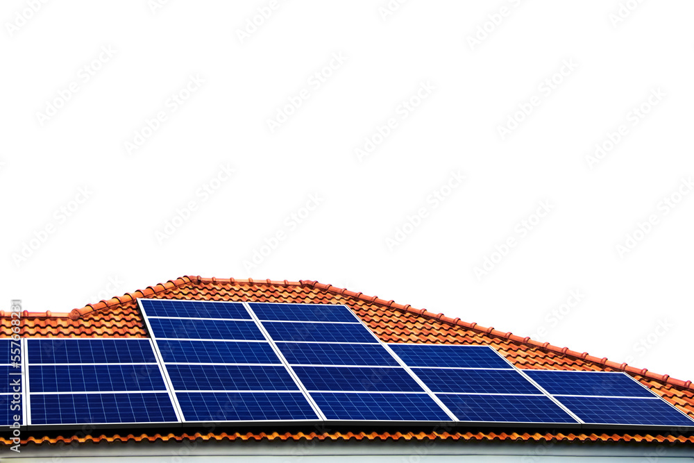 Solar panels on the roof,energy of natural ,Solar cells energy is a ...