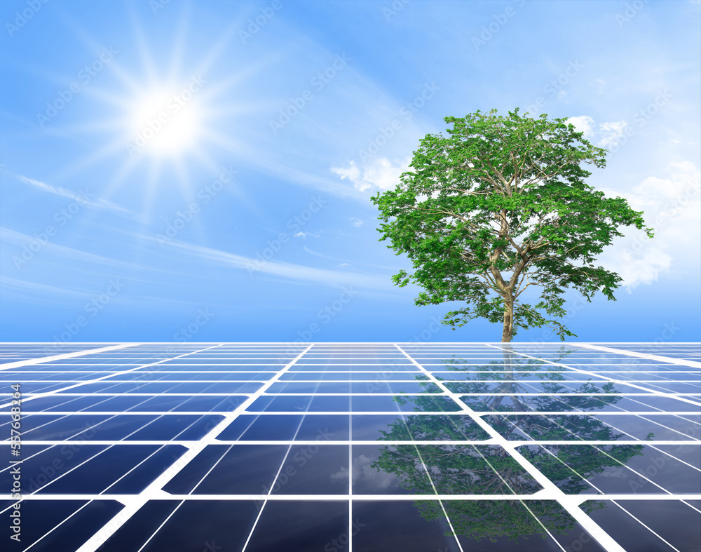 Solar panels on the roof,energy of natural ,Solar cells energy is a ...