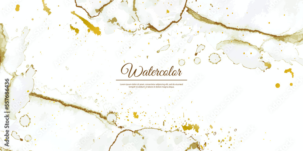 Vector illustration. Watercolor paints. Abstract contemporary aesthetic ...