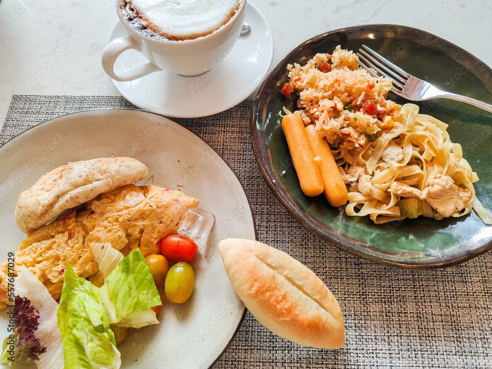 Typical breakfast at a hotel in Vietnam Stock Photo | Adobe Stock