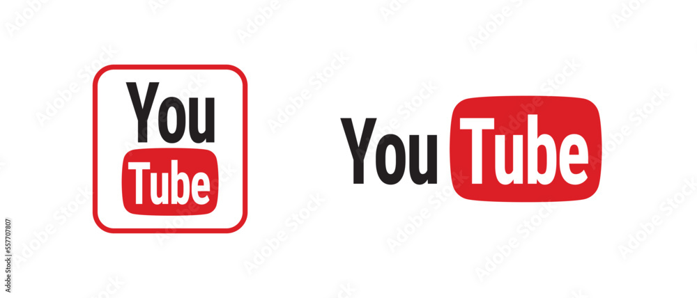 Youtube logo vector editorial app icons Stock Vector | Adobe Stock