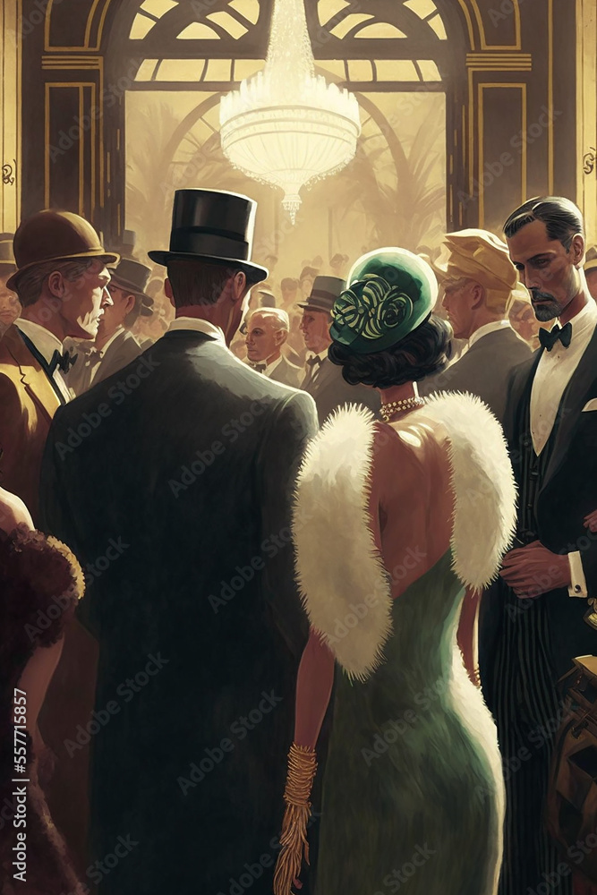 Roaring twenties, generative ai Stock Illustration | Adobe Stock