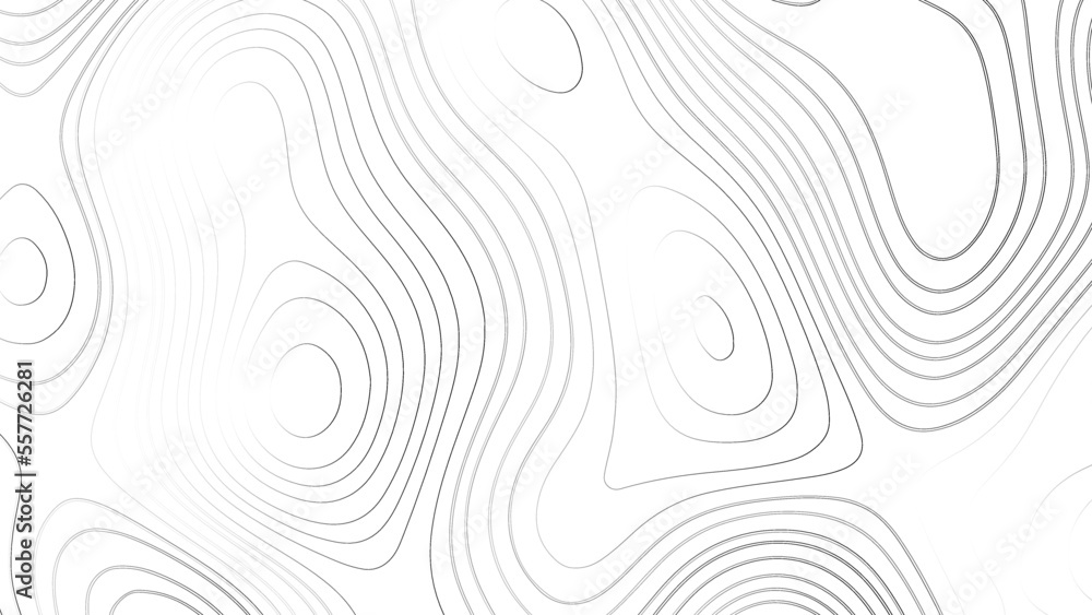 Abstract white topography vector background. Line topography map design ...