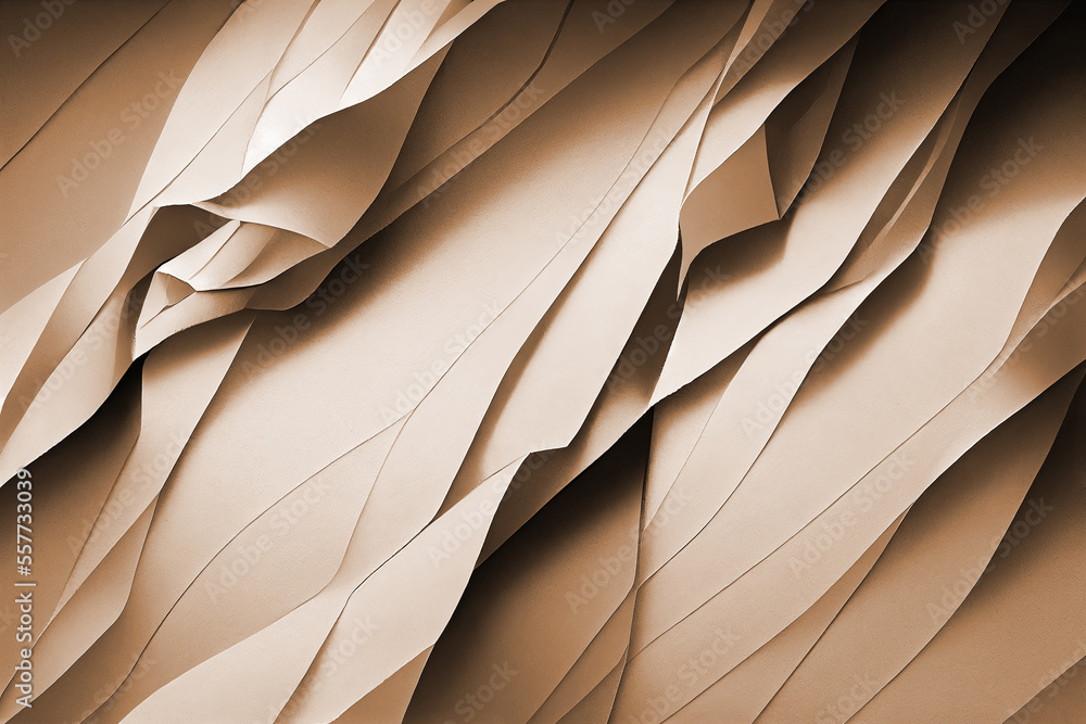 Folded paper with organic lines as abstract wallpaper background ...
