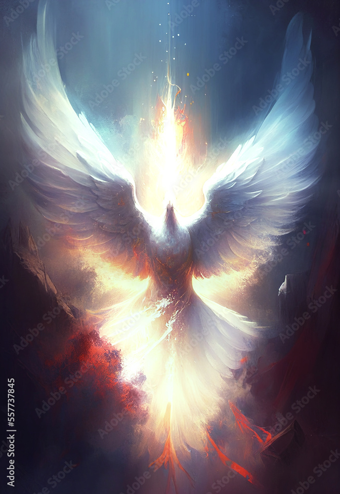 holy spirit concept illustration Stock Illustration | Adobe Stock