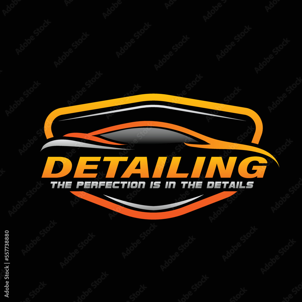 Detailing logo design Stock Vector | Adobe Stock