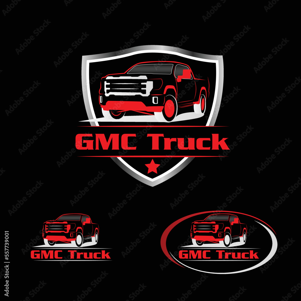 GMC truck detailing logo design Stock Vector | Adobe Stock