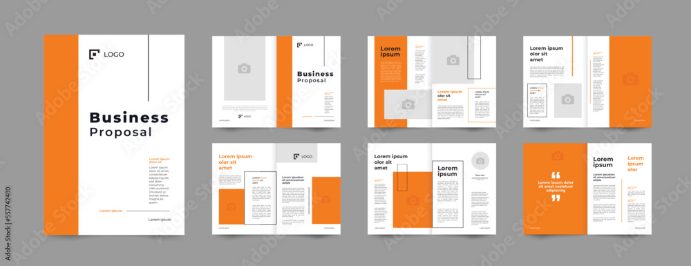 business Proposal brochure template or Project Proposal or corporate business booklet template ...