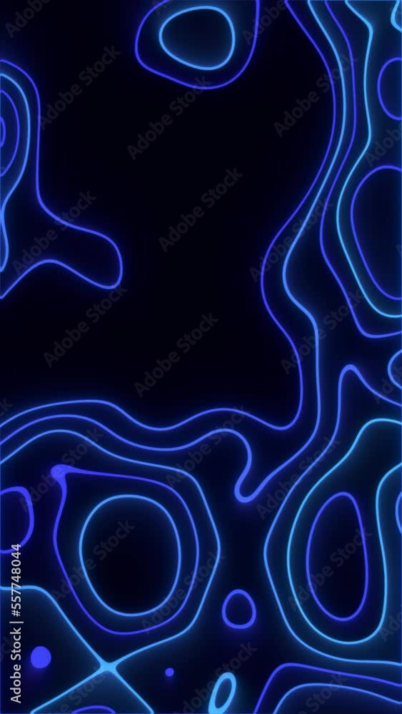3D Topographic map background concept. Technology background ...