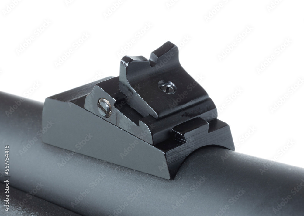 Fully adjustable rear sight on a rifle Stock Photo | Adobe Stock